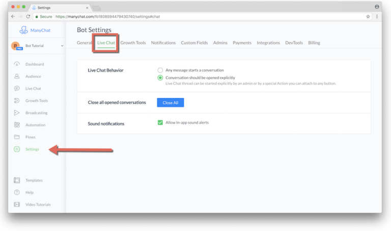How to Use ManyChat's Live Chat — Features, Settings, Coming Soon