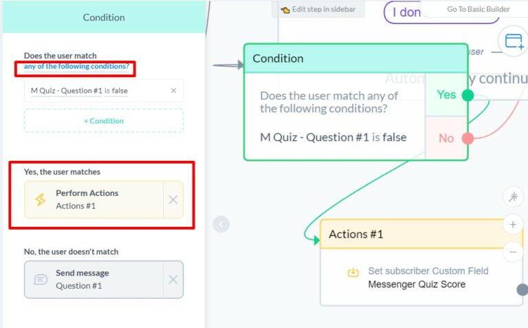 Build Your First Chatbot Quiz | ManyChat Conditional Feature