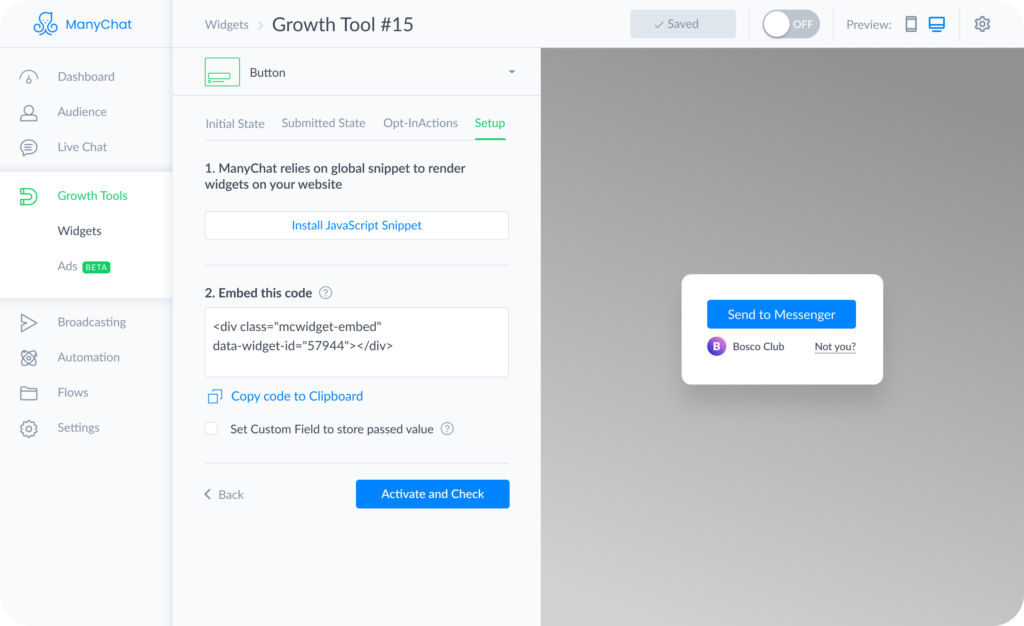 Troubleshoot Your Chatbot Widgets With ManyChat's New Diagnostic Tool