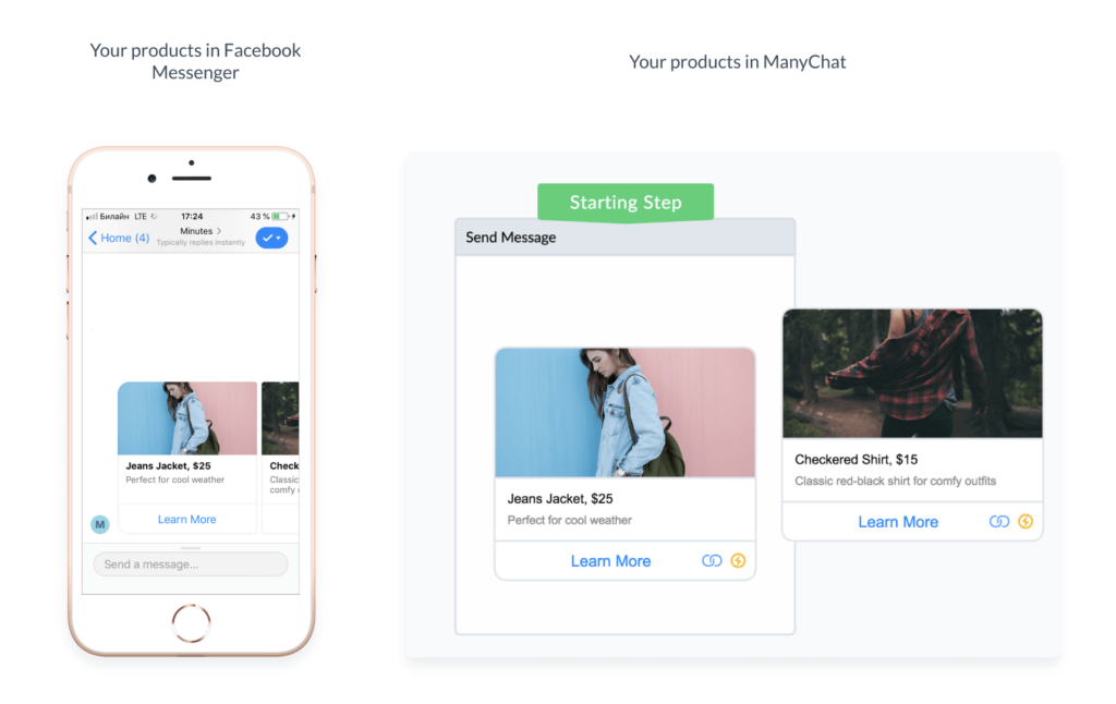 Build an eCommerce Chatbot for Online Shopping | ManyChat