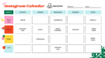 Real Examples of Instagram Content Calendars - ManyChat Blog